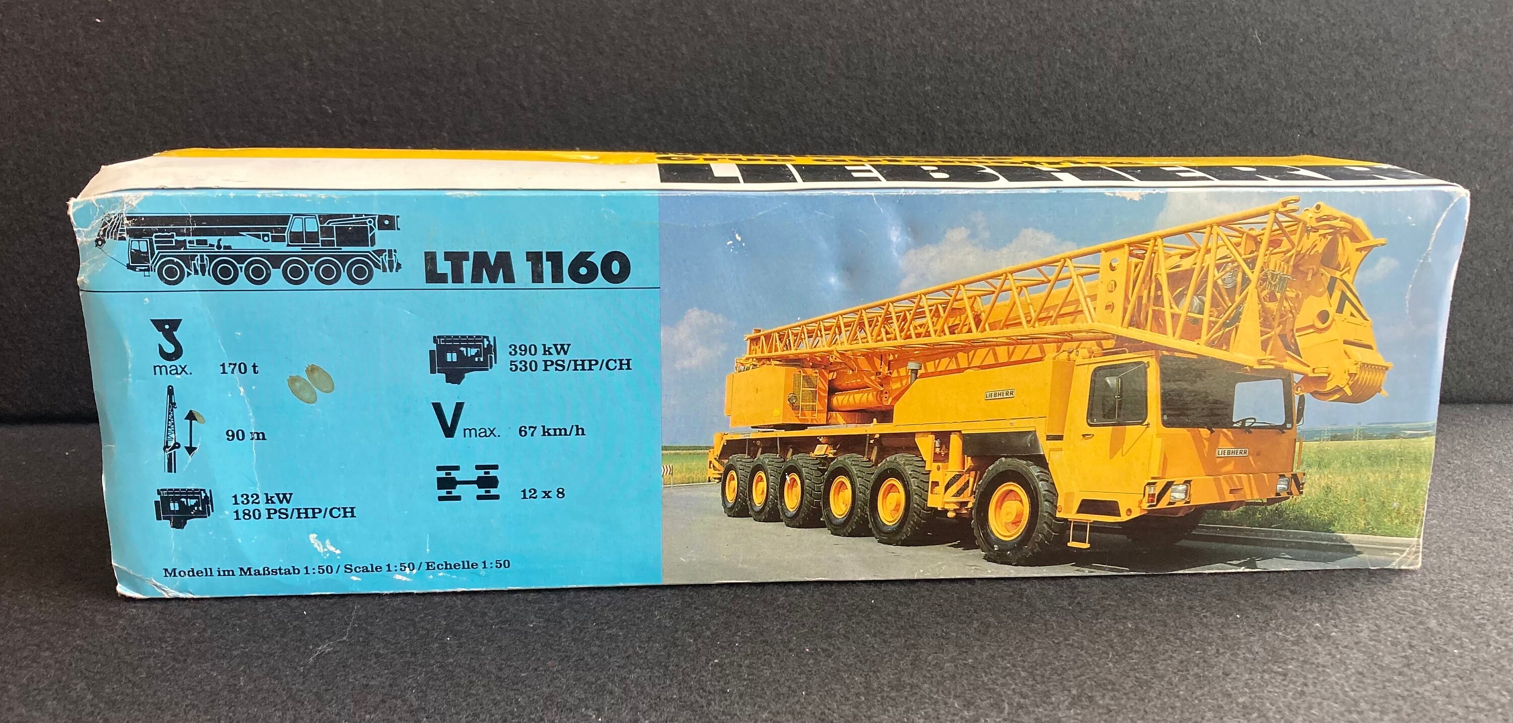 Liebherr LTM 1160 Mobile 6-axle anthony Truck Crane 1/50 Scale, Conrad ...