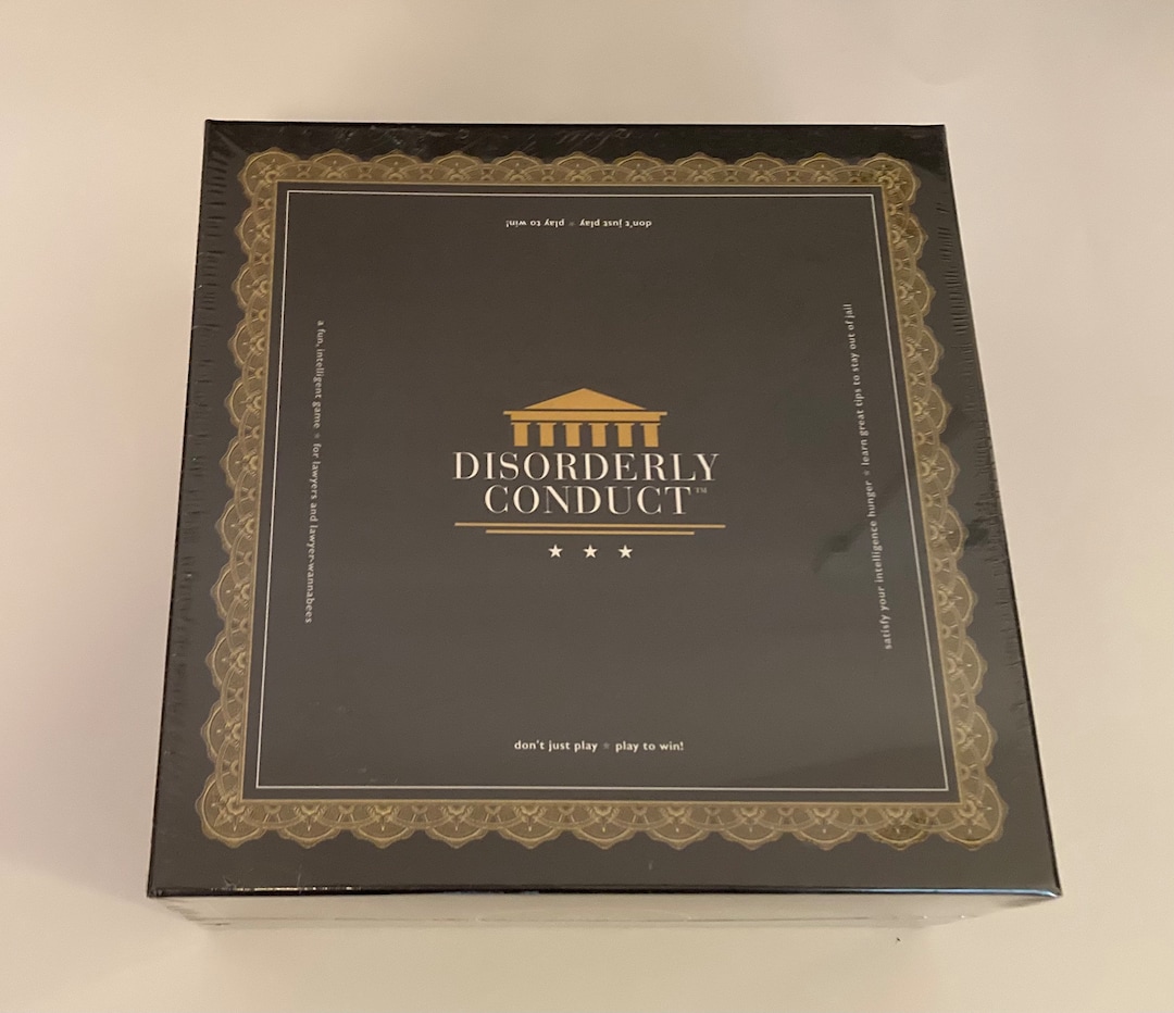 New, Factory-sealed Disorderly Conduct Game by the Idea Corps, LLC From ...