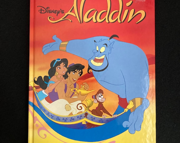 Disney's Aladdin, Large Hardback Book From 1992, Very Good Condition ...