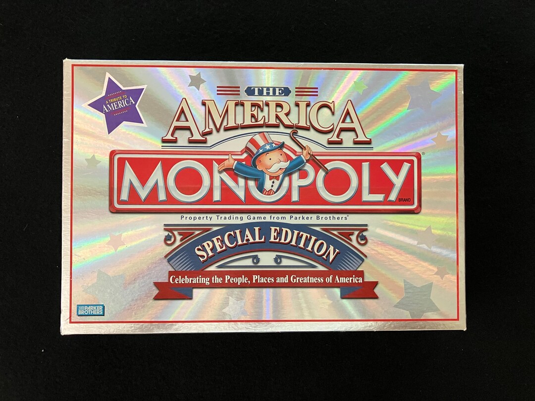 America Monopoly Special Edition Board Game: Parker Brothers 2002 - Etsy