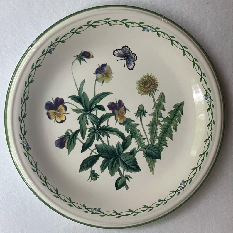 Mikasa Studio Nova Garden Bloom Dinnerware: Floral Pansy Butterfly ...