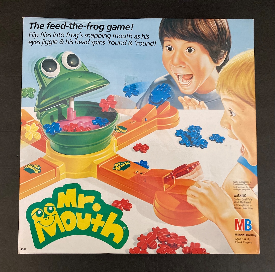 Vintage Mr. Mouth Game by Milton Bradley From 1987, Exciting All-family ...