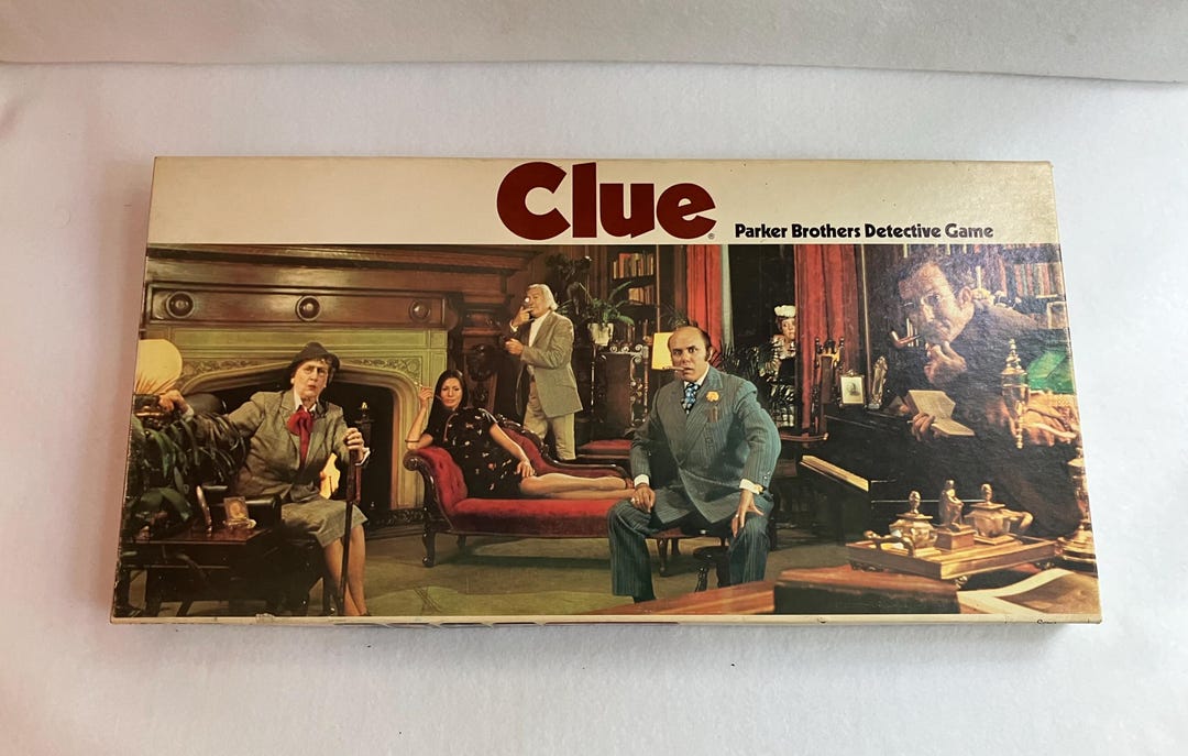 Early 1972 Version of Clue, Parker Brothers Classic Detective Game No ...