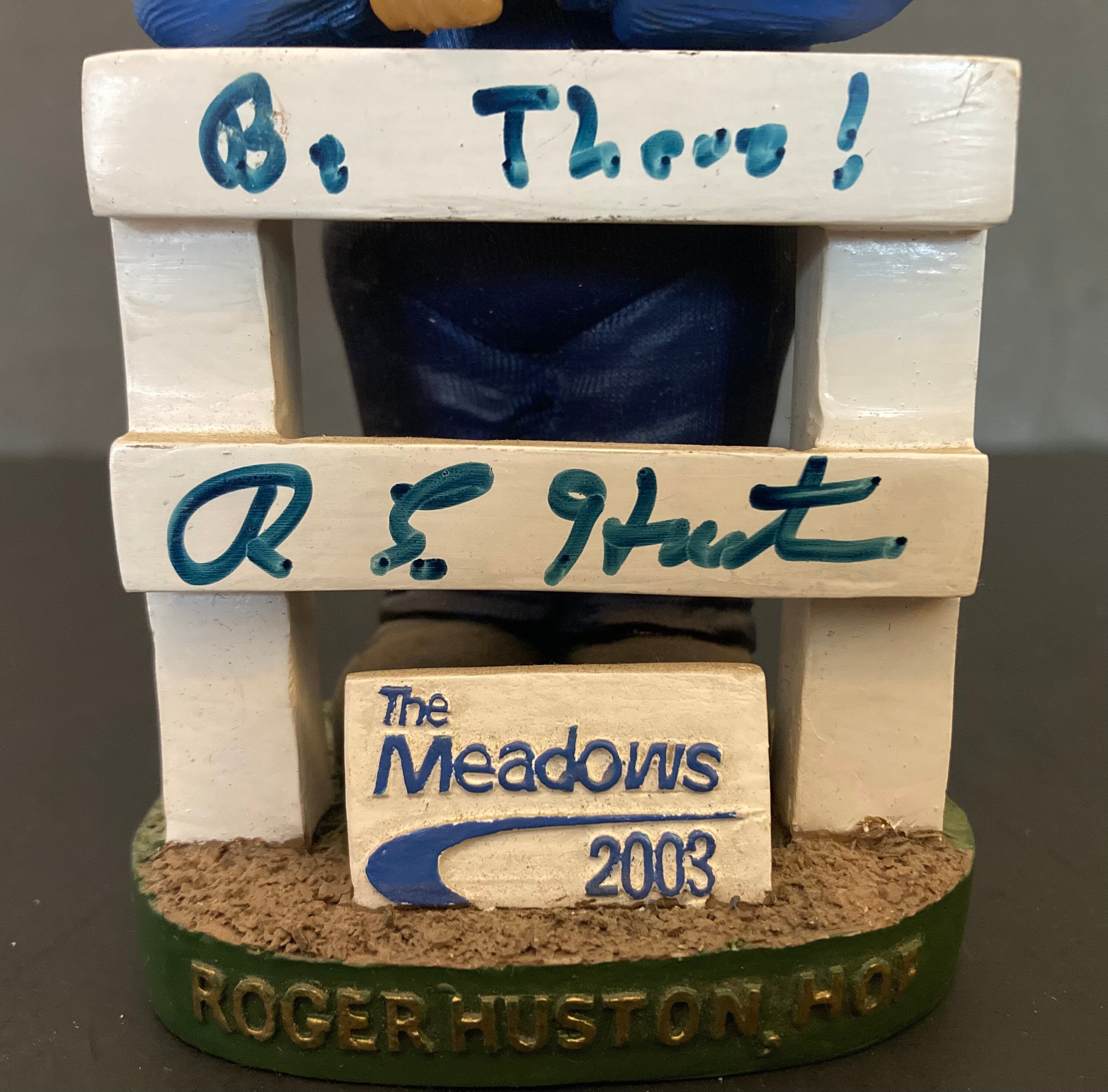 2003 Roger Huston Bobblehead Signed Limited Edition, Horse Racing Hall ...