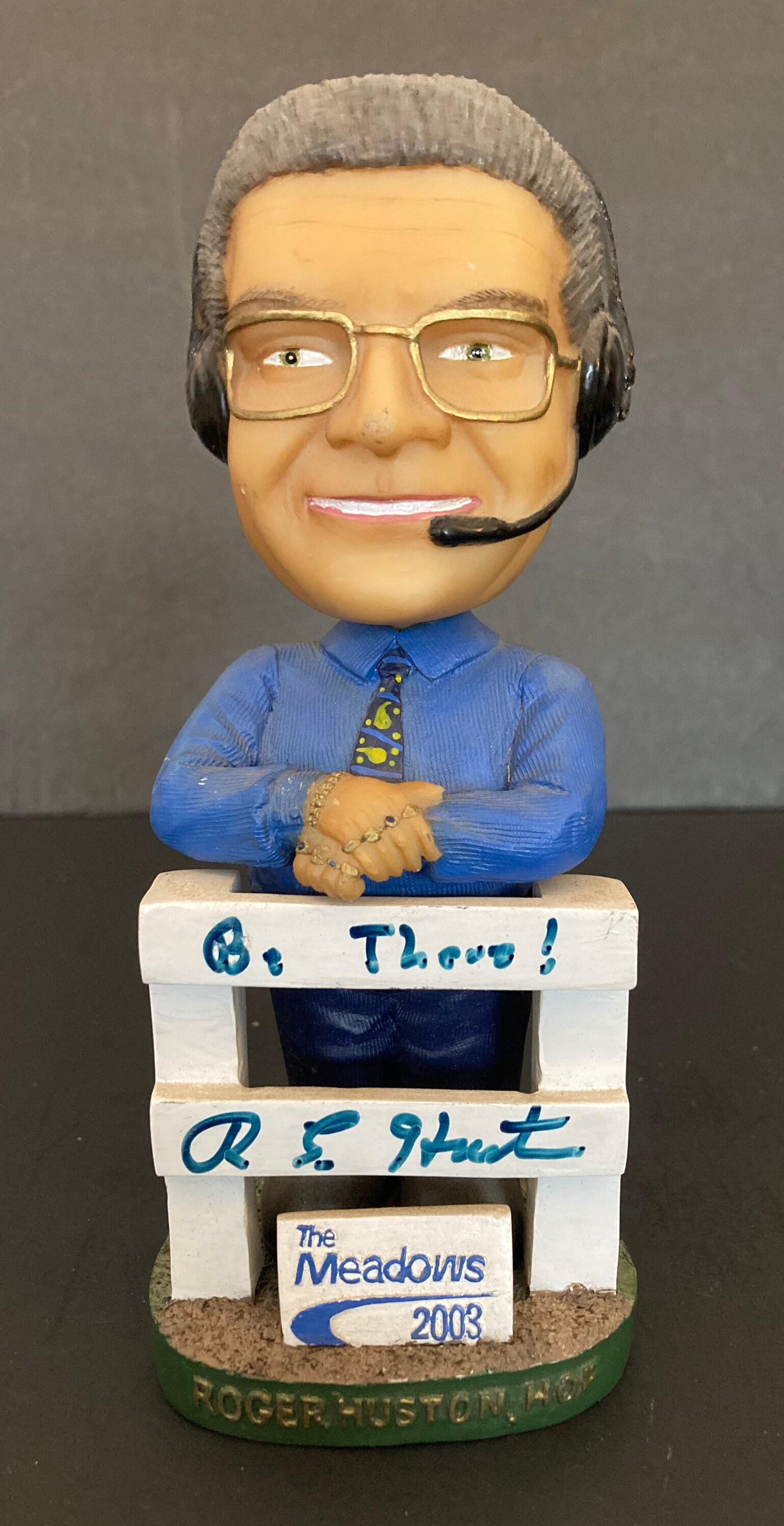 2003 Roger Huston Bobblehead Signed Limited Edition, Horse Racing Hall ...
