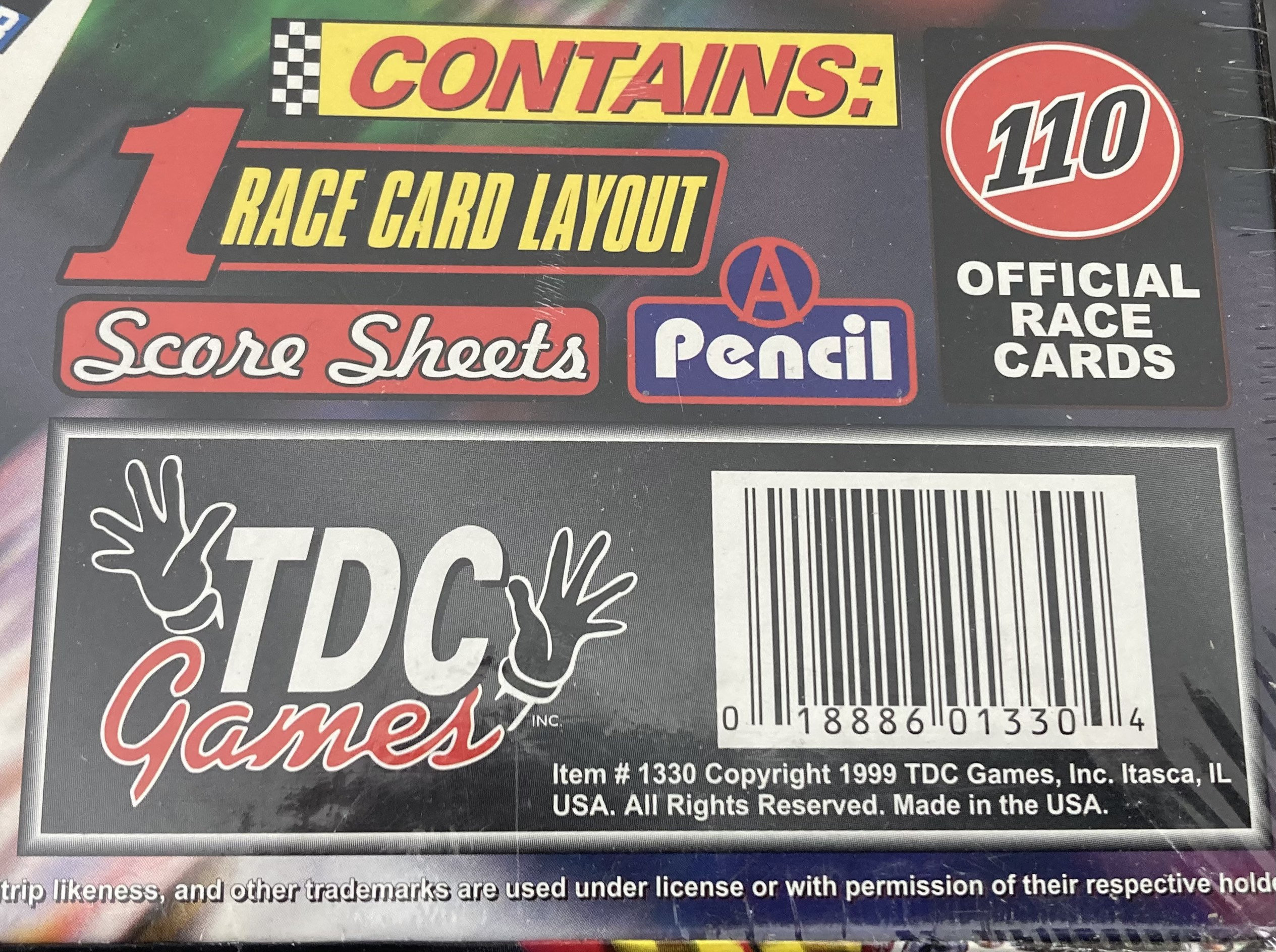 Race Cards the Stock Car Racing Card Game by TDC Games From - Etsy