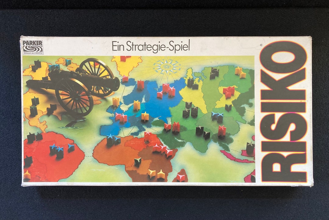 German RISK Board Game RISIKO Ein Strategie-spiel 1982 Parker Brothers ...
