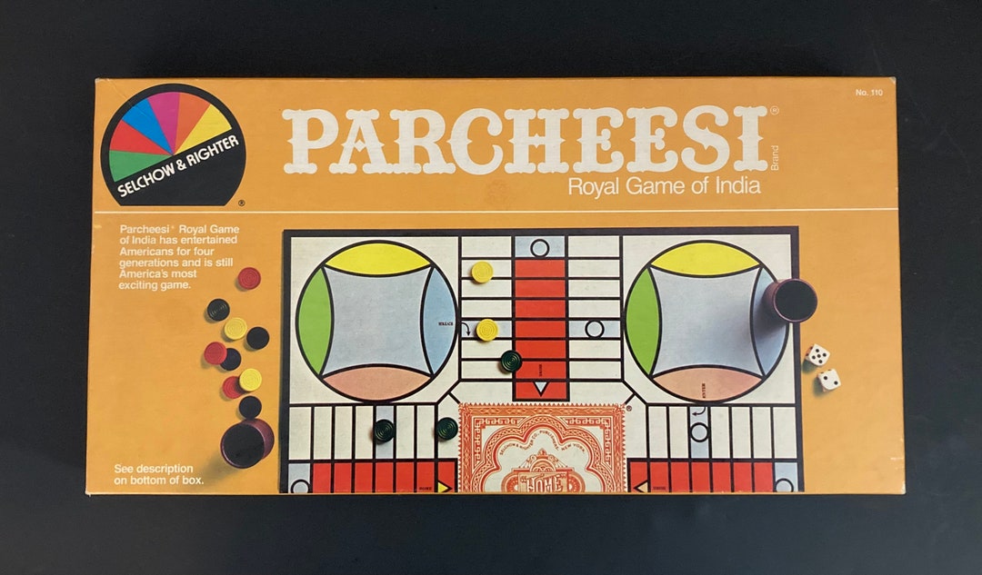 PARCHEESI, A Royal Game of India, Game No. 110 by Selchow and Righter ...