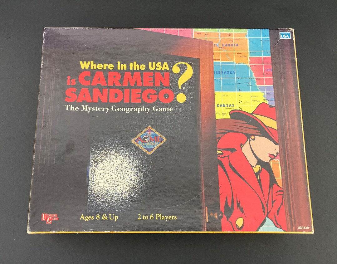 Vintage Where in the USA is Carmen Sandiego Game by University Games ...