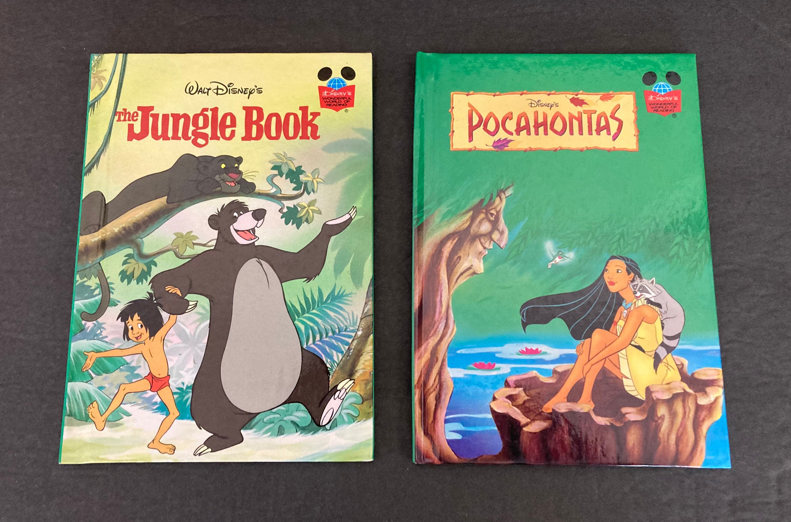 Two Classic Walt Disney Books, First American Editions, the Jungle Book ...