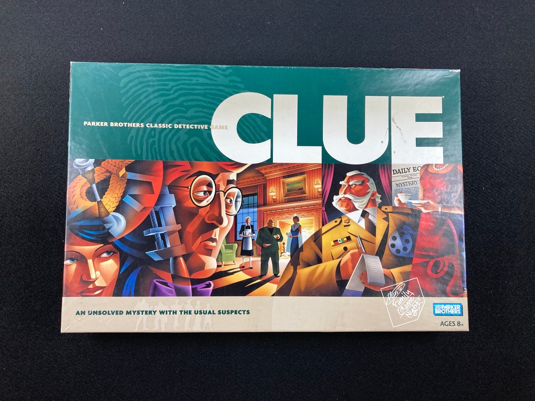 Vintage Clue, Parker Brothers Classic Detective Game No. 00045 From ...