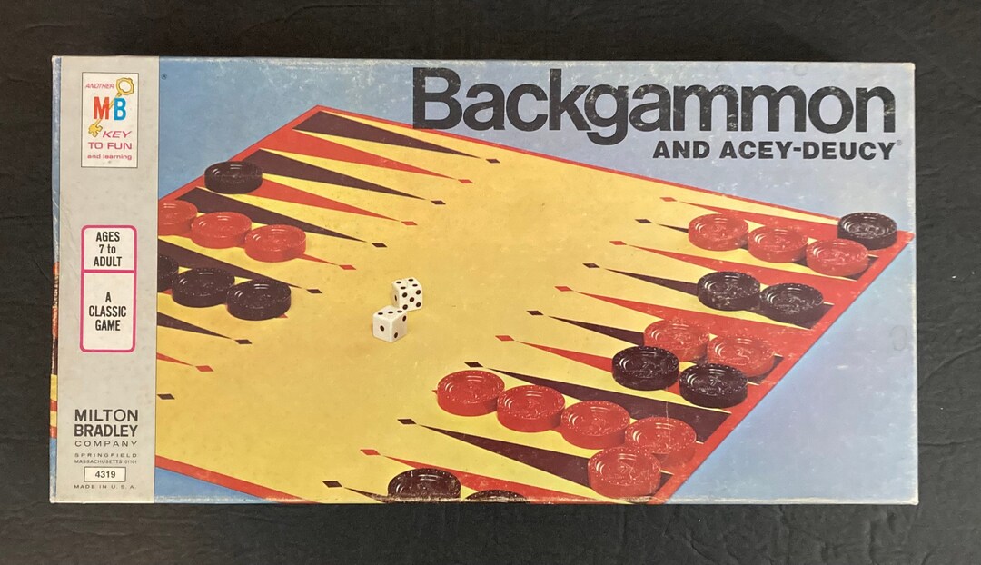 Vintage Backgammon and Acey-ducey Game by Milton Bradley From 1973 - Etsy