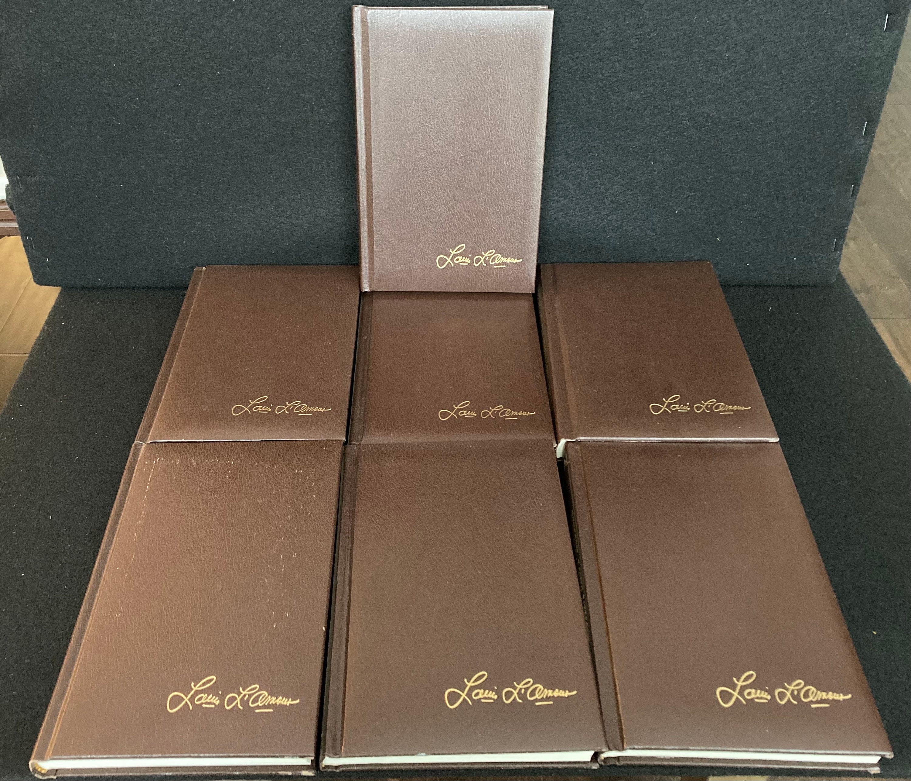 Louis L'amour Collection Set of 7 Volumes Leatherette Hardcover Books ...