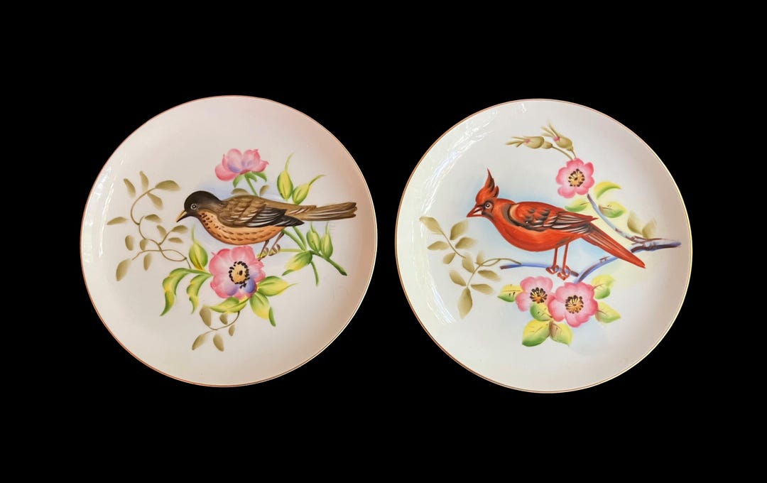 Pair of Vintage Lefton China Collectible Wall Hanging Hand Painted ...