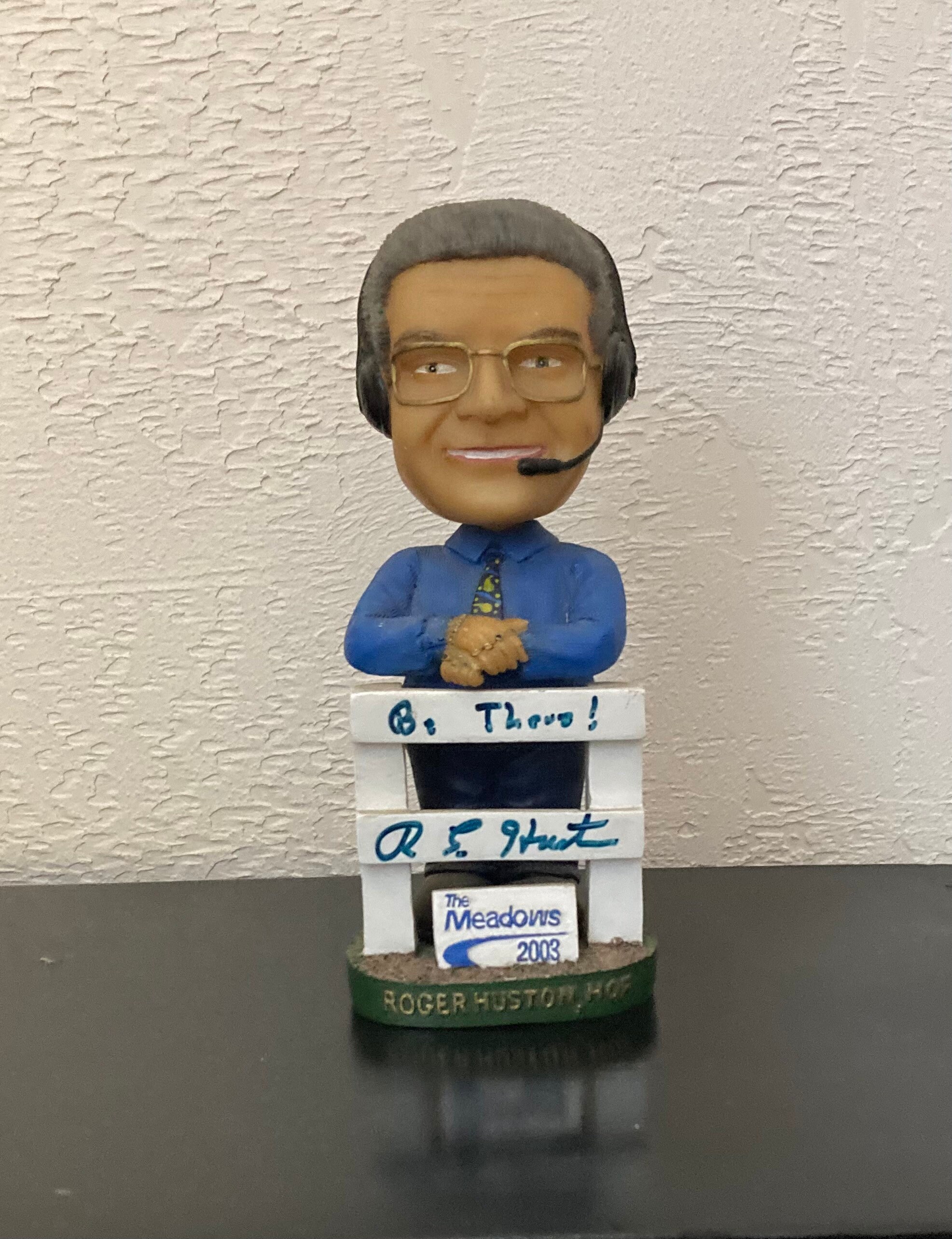2003 Roger Huston Bobblehead Signed Limited Edition, Horse Racing Hall ...