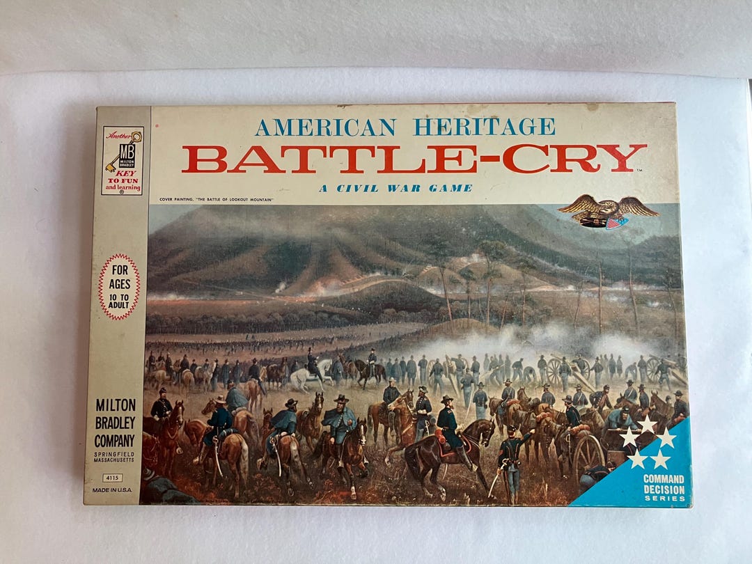 1961 American Heritage Battle-cry Civil War Game: Milton Bradley ...