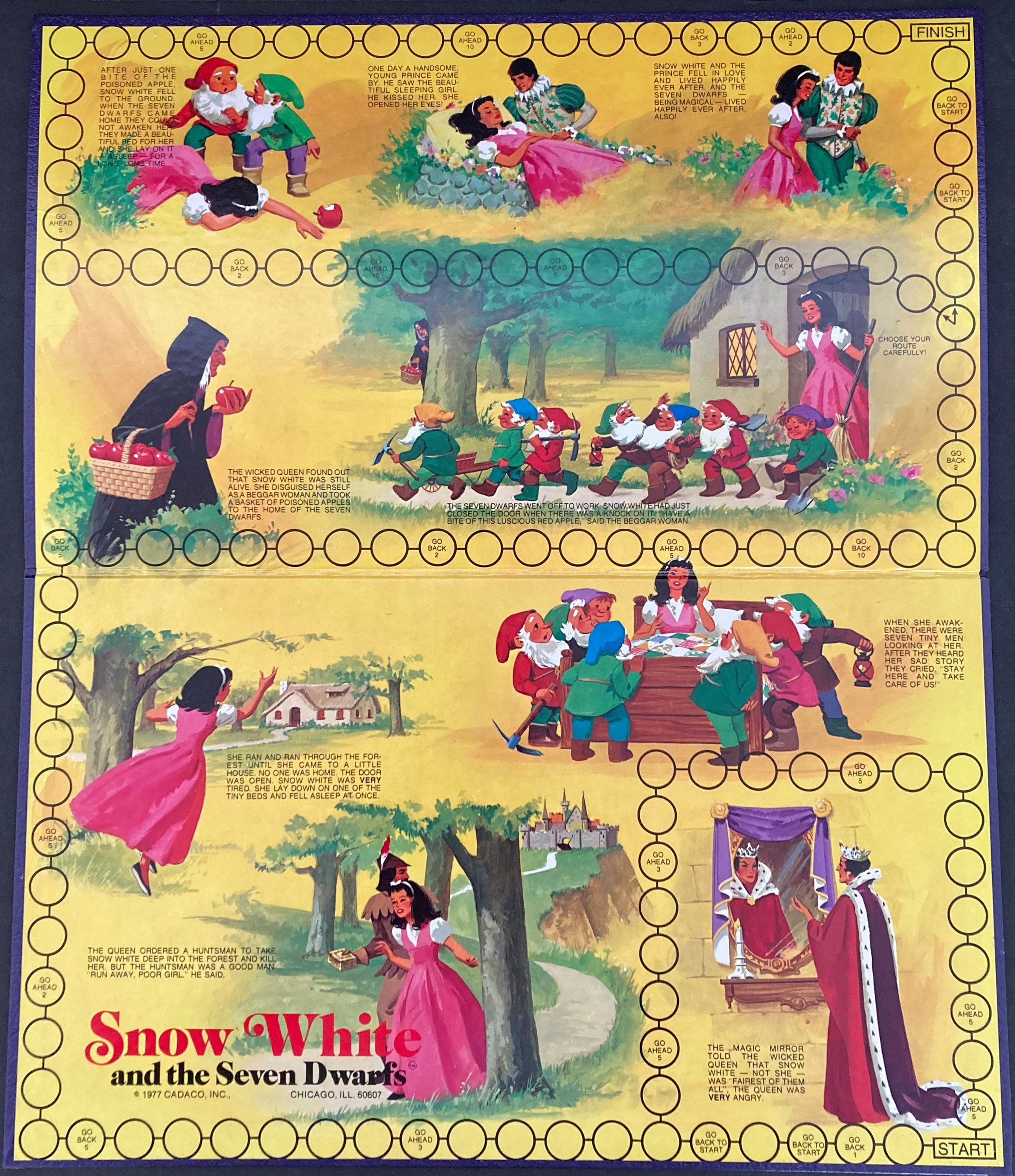 Snow White and the Seven Dwarfs, Vintage Classic Board Game No. 590 by ...