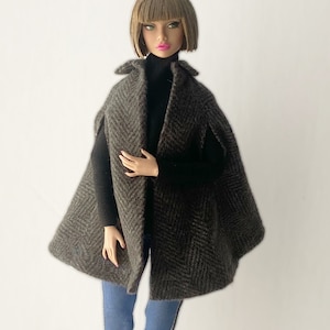 PDF Pattern Cape With Collar for Dolls pdf Sewing Pattern Instant ...