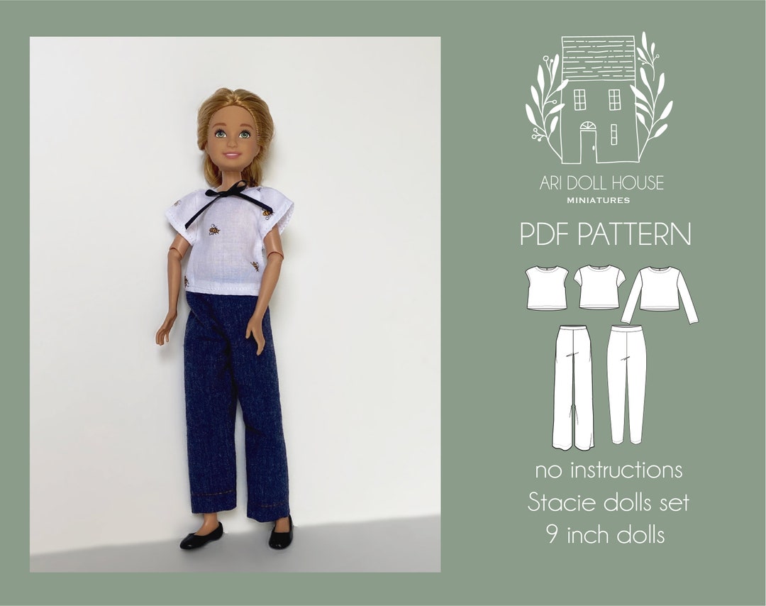 Pdf Pattern Stacie Set Shirt + Trousers (pdf Sewing Pattern Instant Download) - Etsy