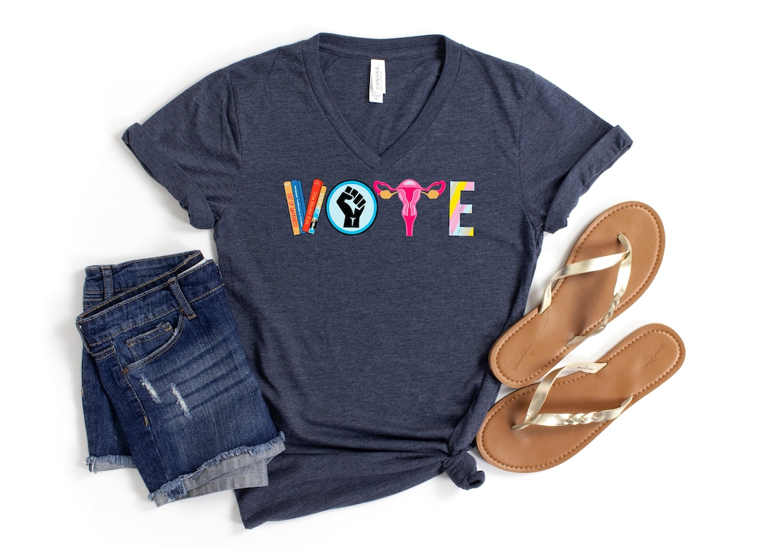 VOTE V-neck Shirt, Banned Books T-shirt, Election V-neck Shirt, BLM ...