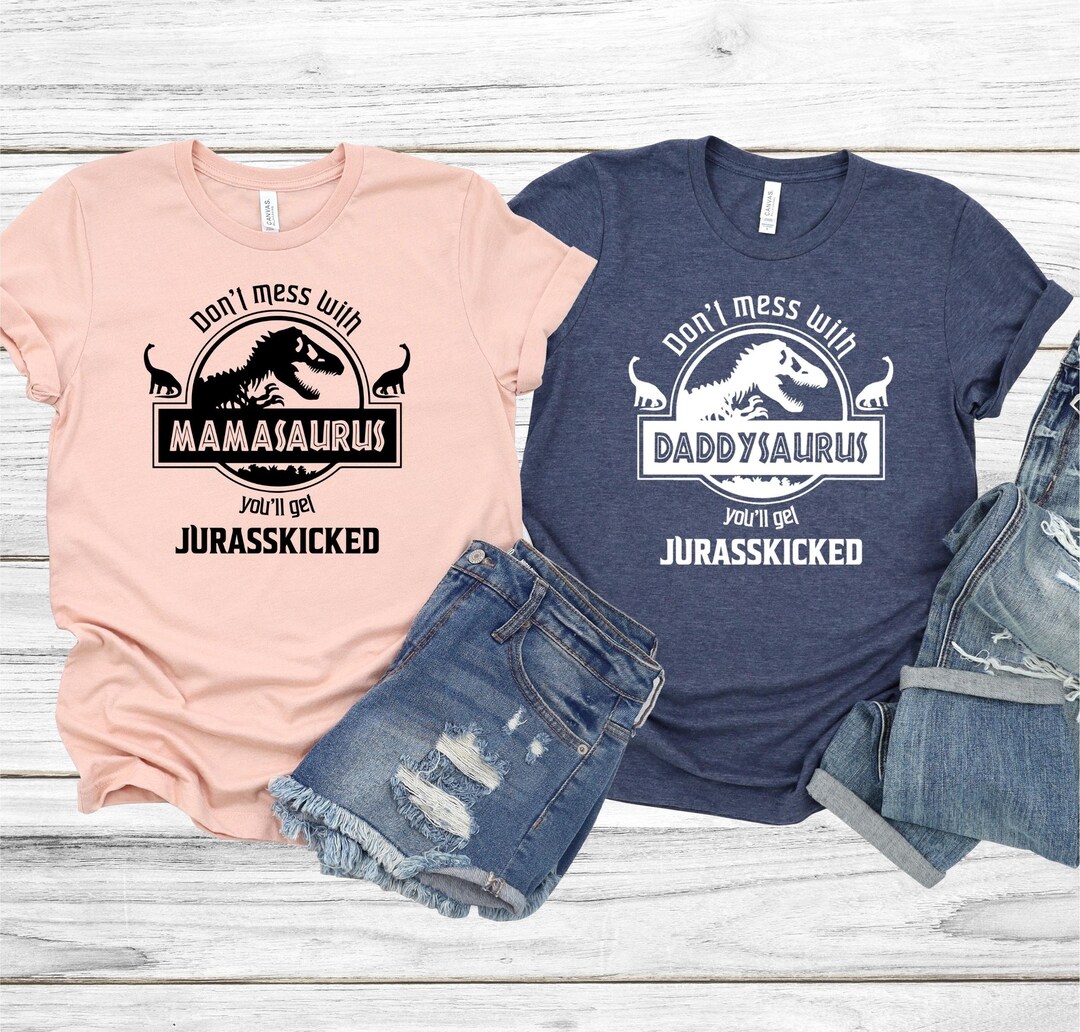 Custom Saurus Shirts, Daddysaurus Shirt, Mamasaurus Shirt, Dinosaur Dad ...