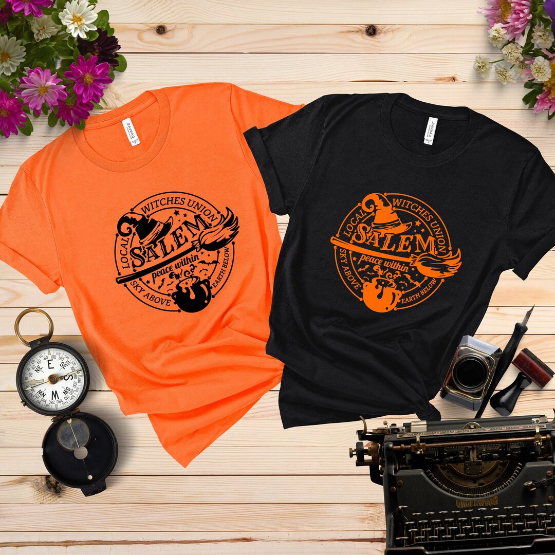Salem Witches Union T-shirt, Halloween Outfit - Etsy