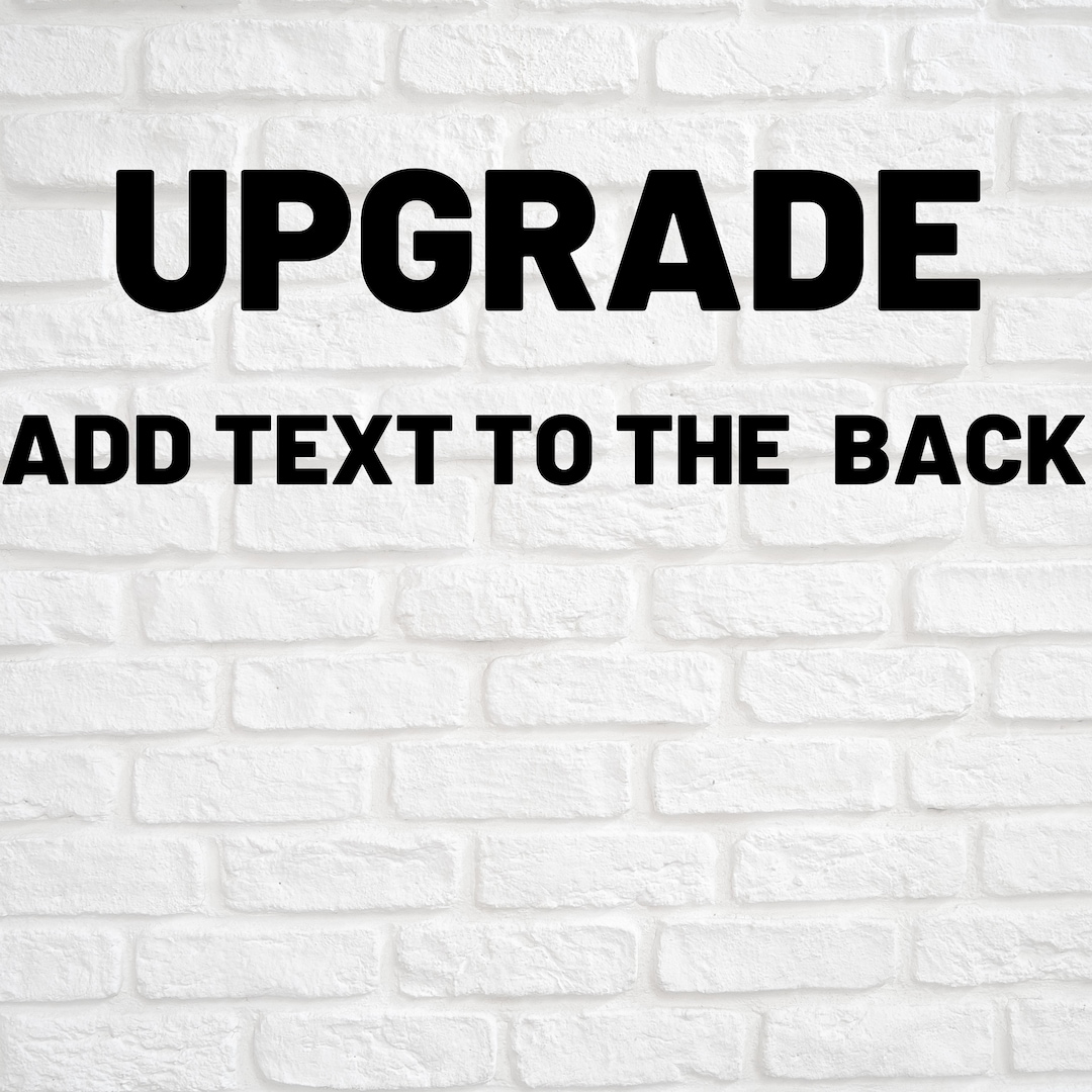 T-shirt Add on Design Upgrade - Etsy