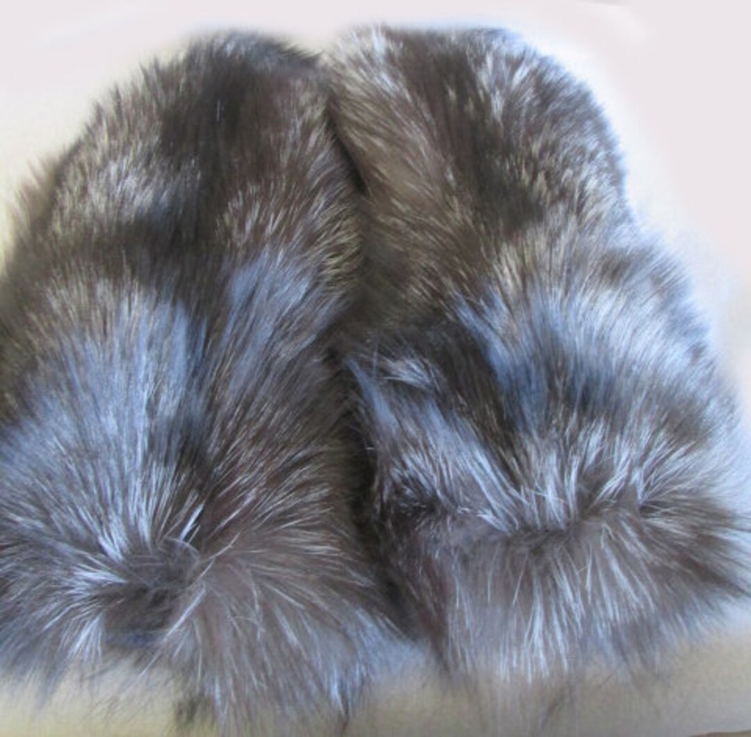 Men's Super Warm Silver Fox Fur Mittens Gloves - Etsy