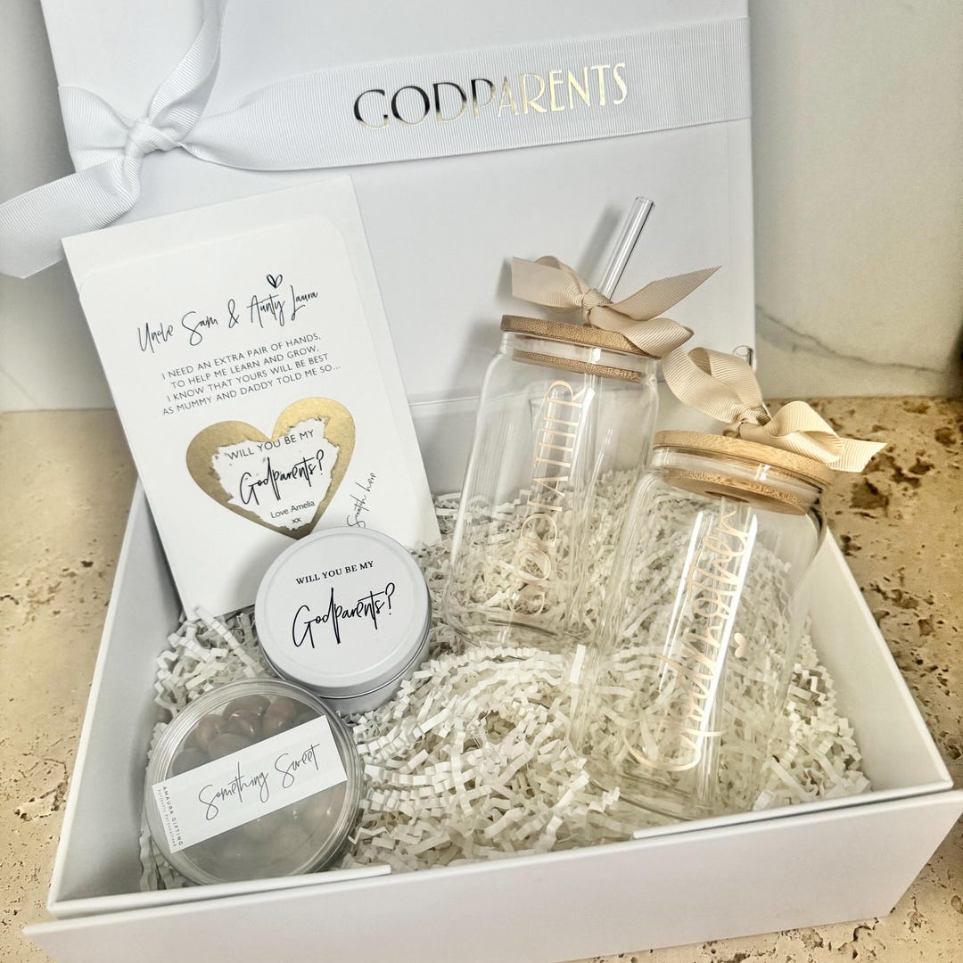 Will You Be My Godparents? Godparent Personalised Gift Box Gifts ...