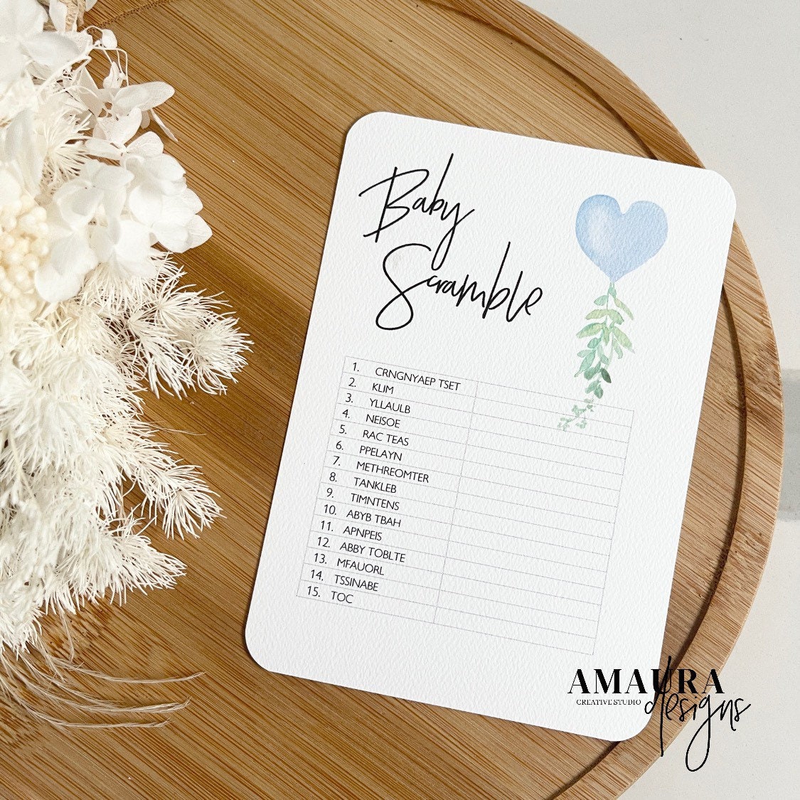 12 X Printed Baby Shower Game Cards Advice Wishes Games | Etsy Australia