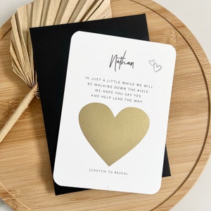 Page Boy Gift Mini Proposal Box Black Socks, Bow Tie, Mini Chocolate ...