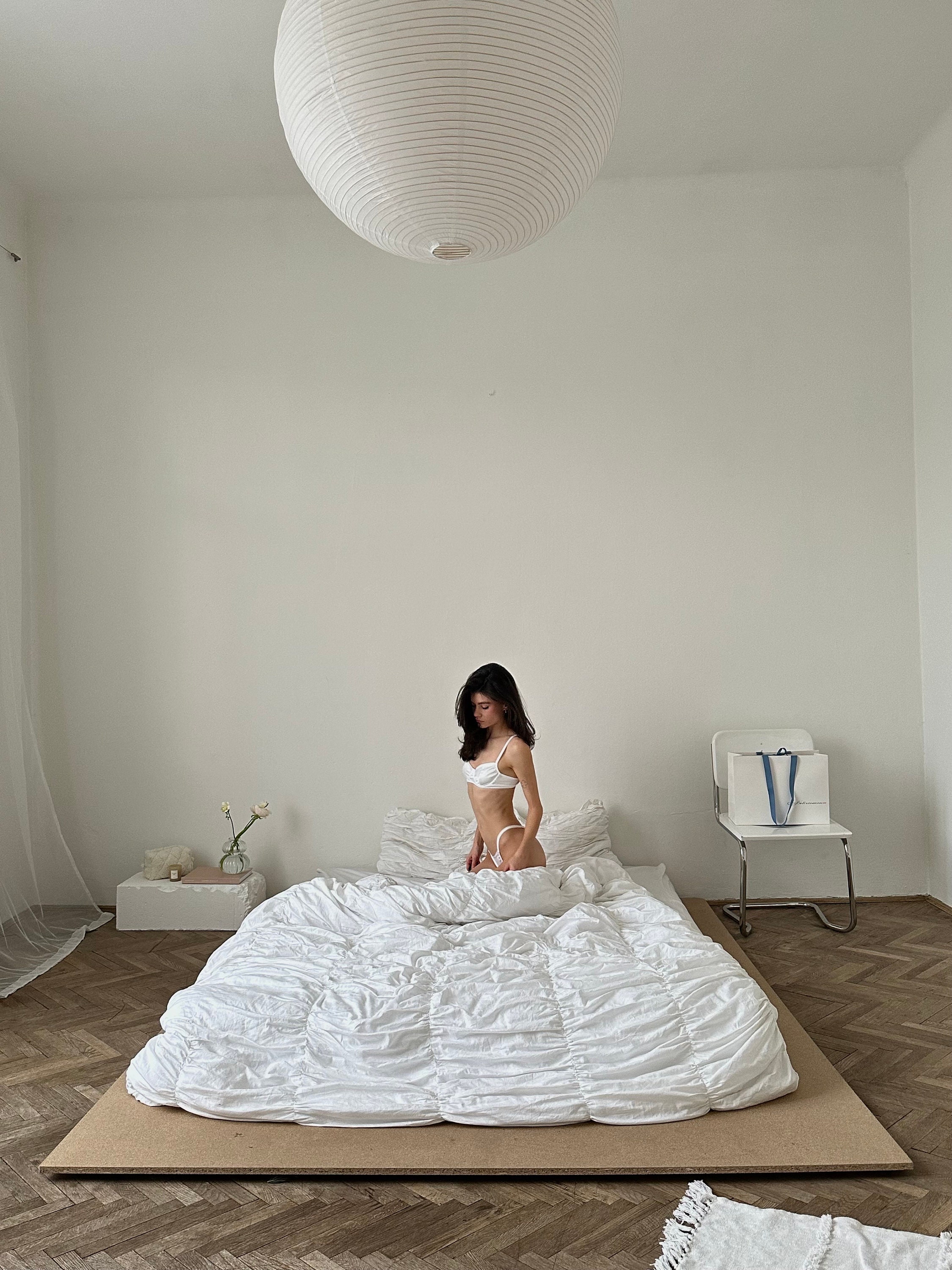 Satin Lingerie Bridal Lingerie Wedding Lingerie Gift for Her Lace ...