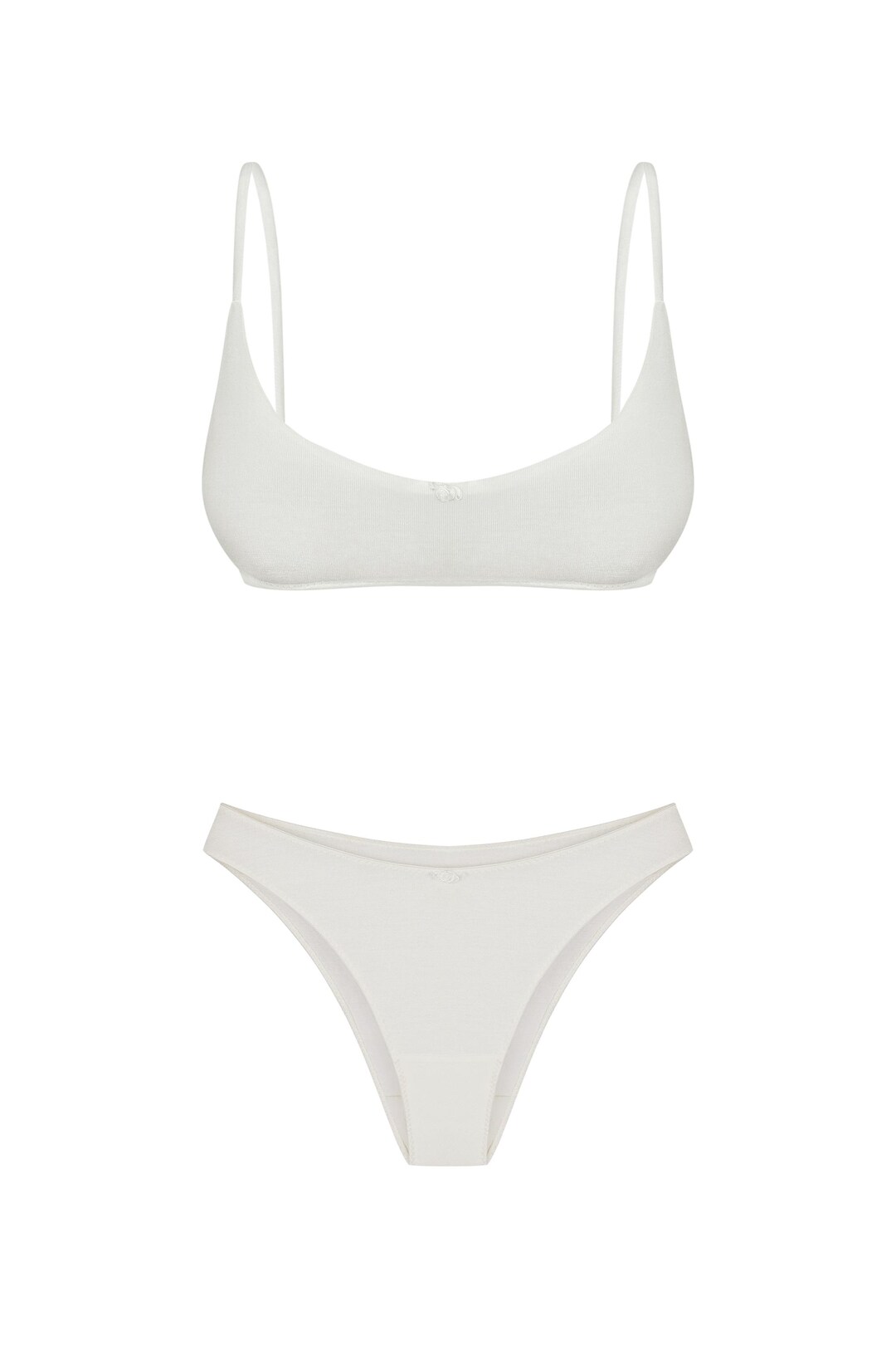 Basic Lingerie Set Soft Cotton Lingerie Natural Lingerie Set Soft ...