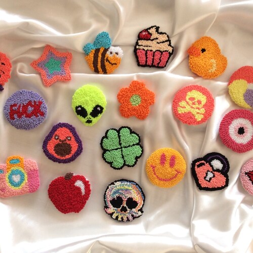 Set of 2 Car Coasters Punch Needle Car Coasters New Car Gift - Etsy