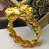 14K Gold Chinese Fu Signet Ring: Personalized Fortune Jewelry - Etsy