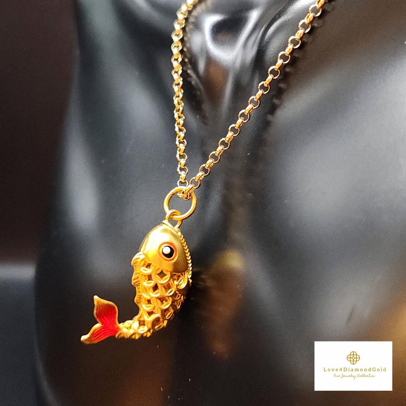 Koi Fish Necklace - Etsy