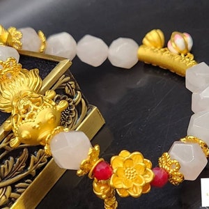 24K Real Gold Bracelet 24K Real Feng Shui Bracelet Lucky Bracelet Koi Bracelet 24K Koi Fish ...