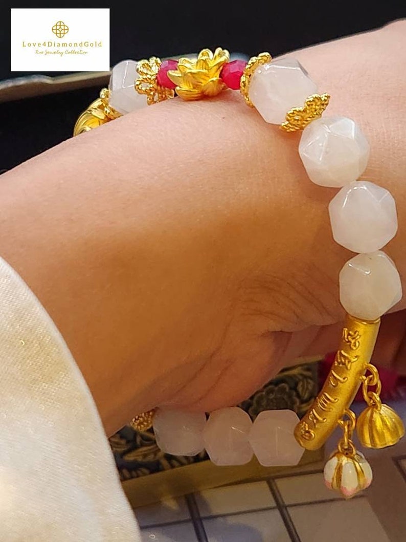 24K Real Gold Bracelet 24K Real Feng Shui Bracelet Lucky - Etsy