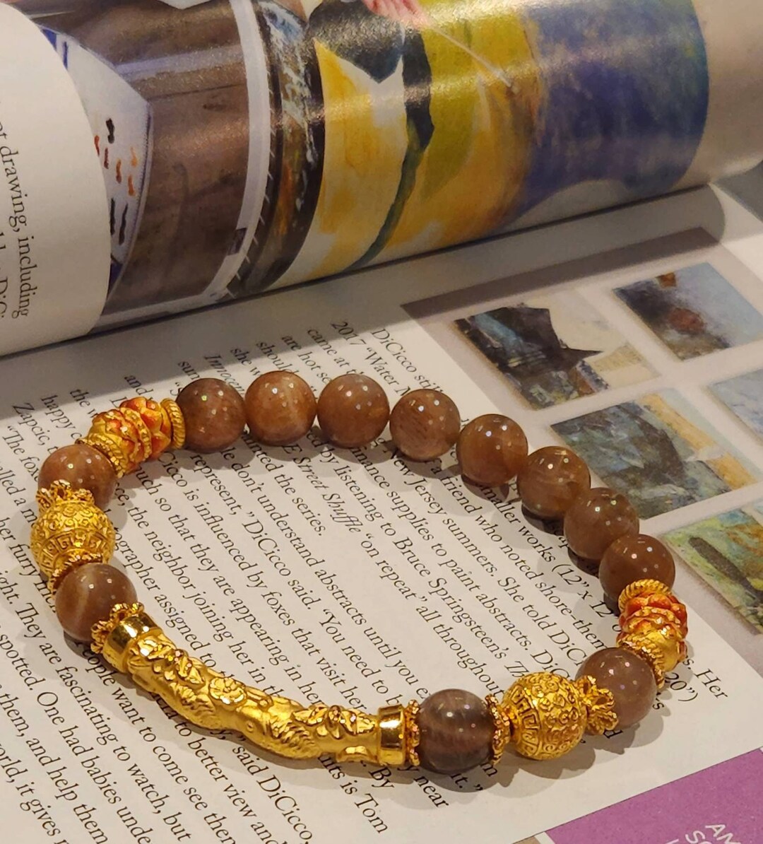 Real 24 Karat Pure Gold Bracelet 2 Lucky Bracelet Koi Fish Bracelet ...