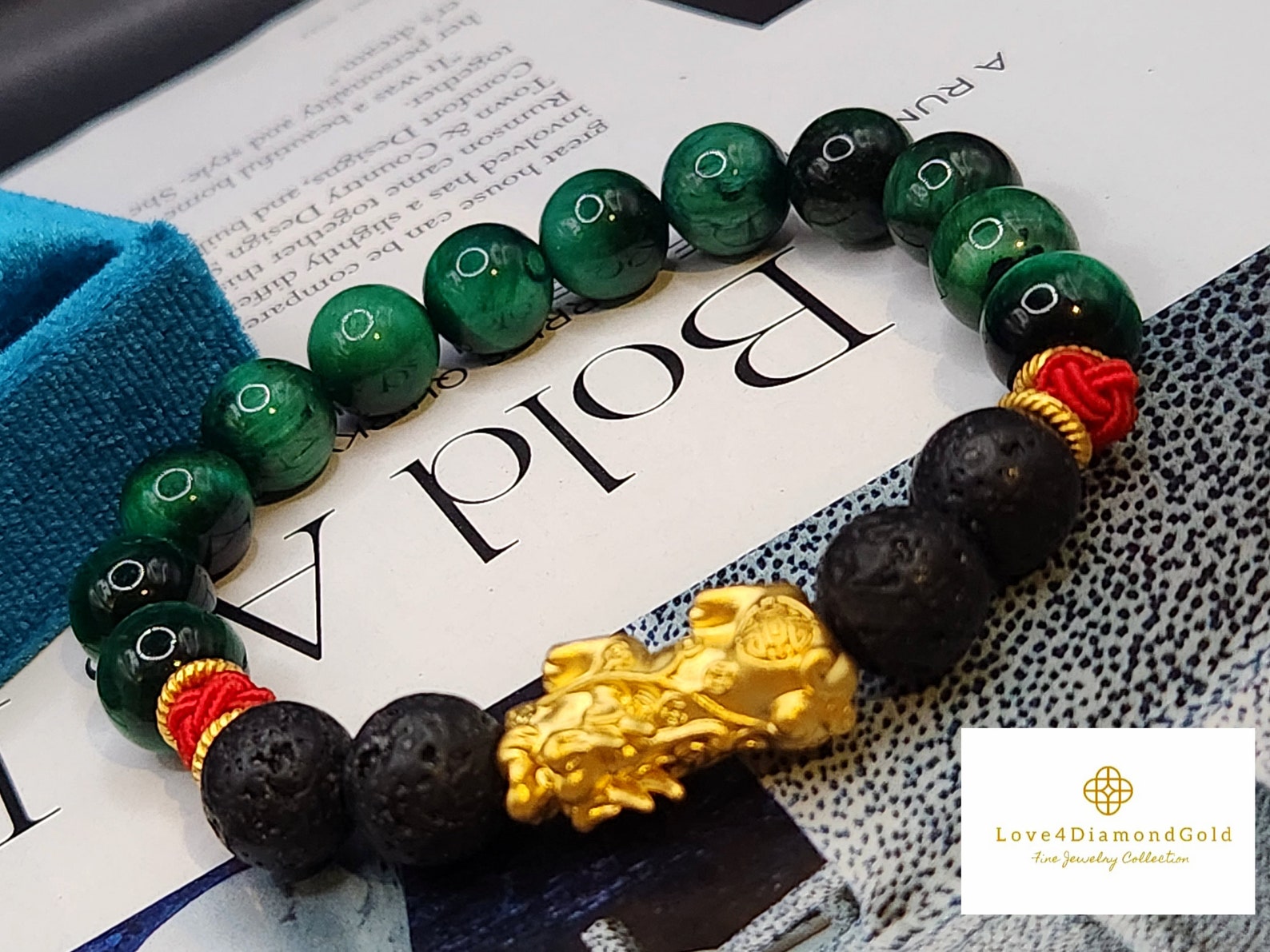 Real 24K Gold Pixiu Bracelet Real Feng Shui Bracelet 24K Pixiu Bracelet ...