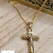 20 18K Real Gold Cross Necklace Cross Pendant 18K Gold - Etsy