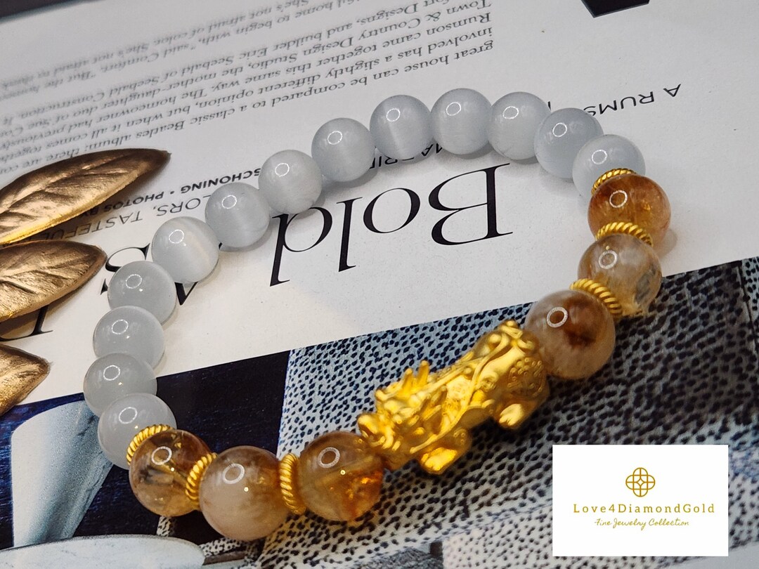 24K Real Gold Pi Xiu Bracelet Real 24K Pixiu Bracelet 24K Bracelet Real ...
