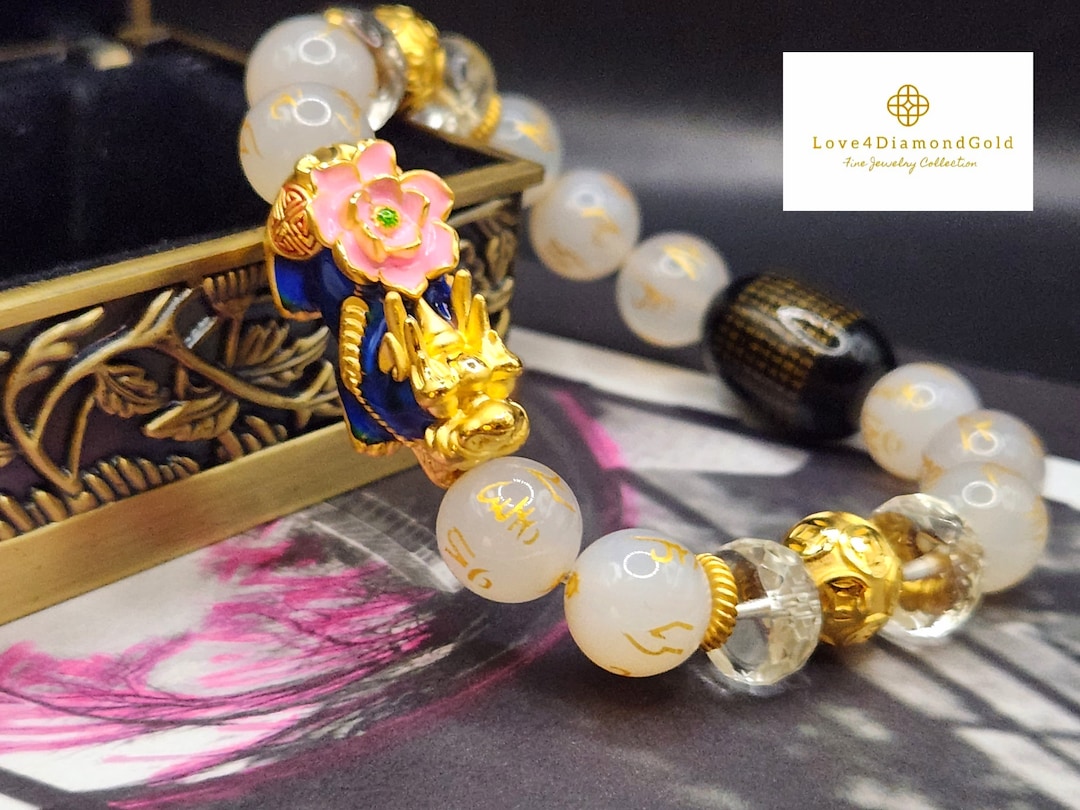 24K Real Gold Pixiu Bracelet Real Feng Shui Bracelet 24K Wealth ...