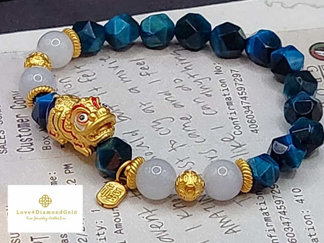 24K Real Gold Pi Xiu Bracelet Real 24K Pixiu Bracelet 24K Bracelet Real ...