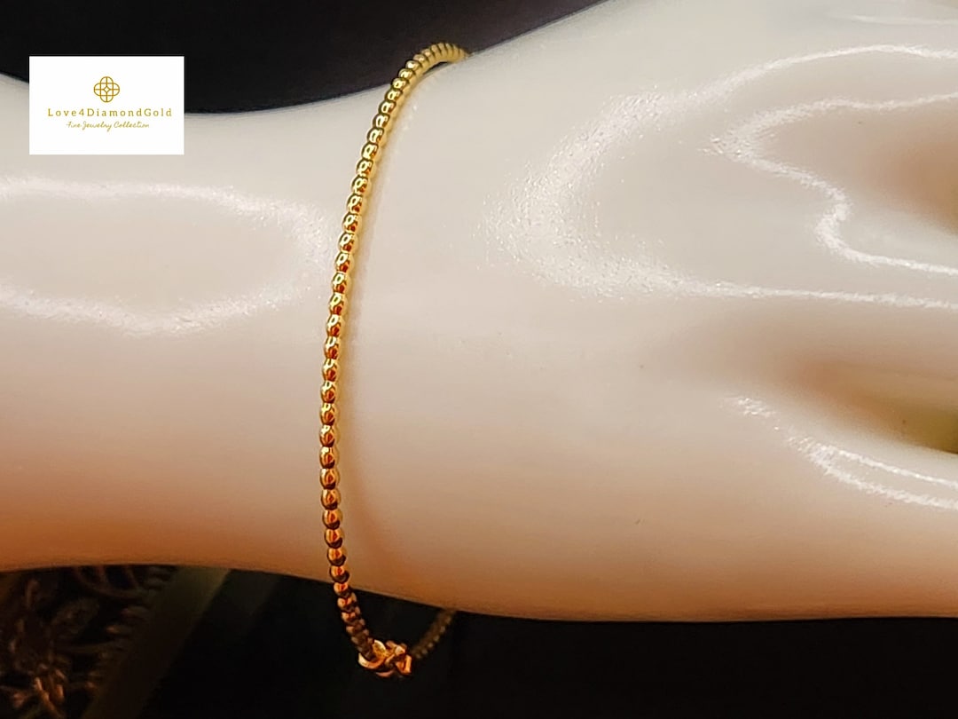 Real 18K Gold Bangle 18K Elegant Bangle 18K Minimalist Bangle 18K Plain ...