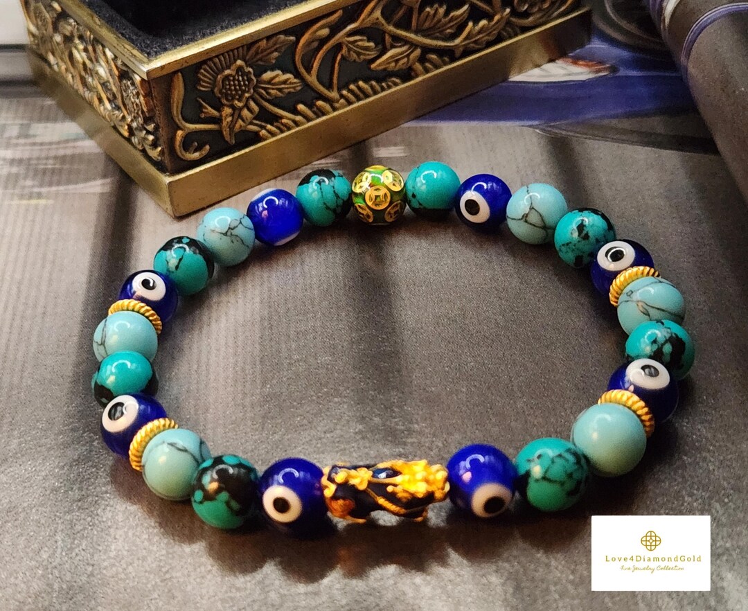 Real 24K Gold Pixiu Bracelet Feng Shui Bracelet 24K Wealth Bracelet ...