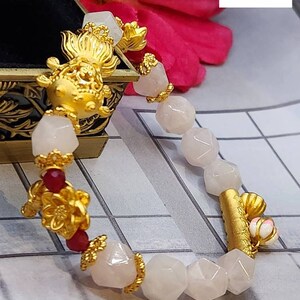 24K Real Gold Bracelet 24K Real Feng Shui Bracelet Lucky Bracelet Koi Bracelet 24K Koi Fish ...