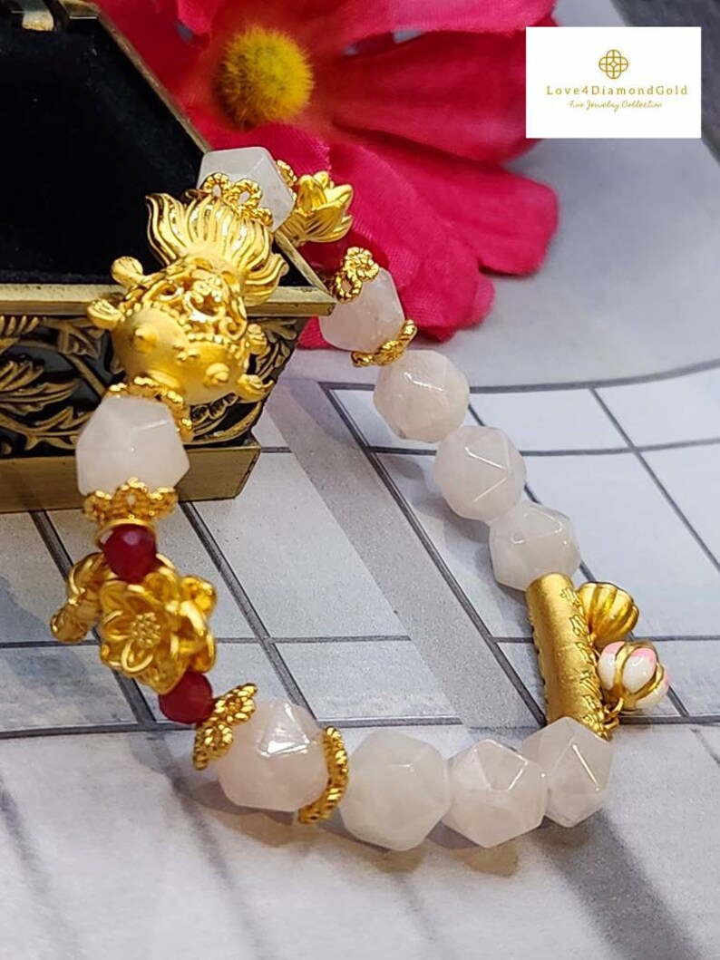 24K Real Gold Bracelet 24K Real Feng Shui Bracelet Lucky - Etsy