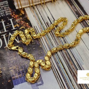 16" " Real 18K Gold Chain 18K Gold Specialty Chain Necklace 18K Gold ...