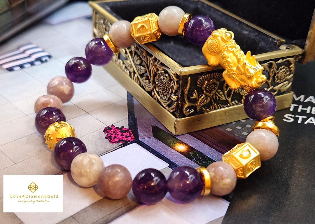 24K Real Gold Pi Xiu Bracelet Real 24K Pixiu Bracelet 24K Bracelet Real ...